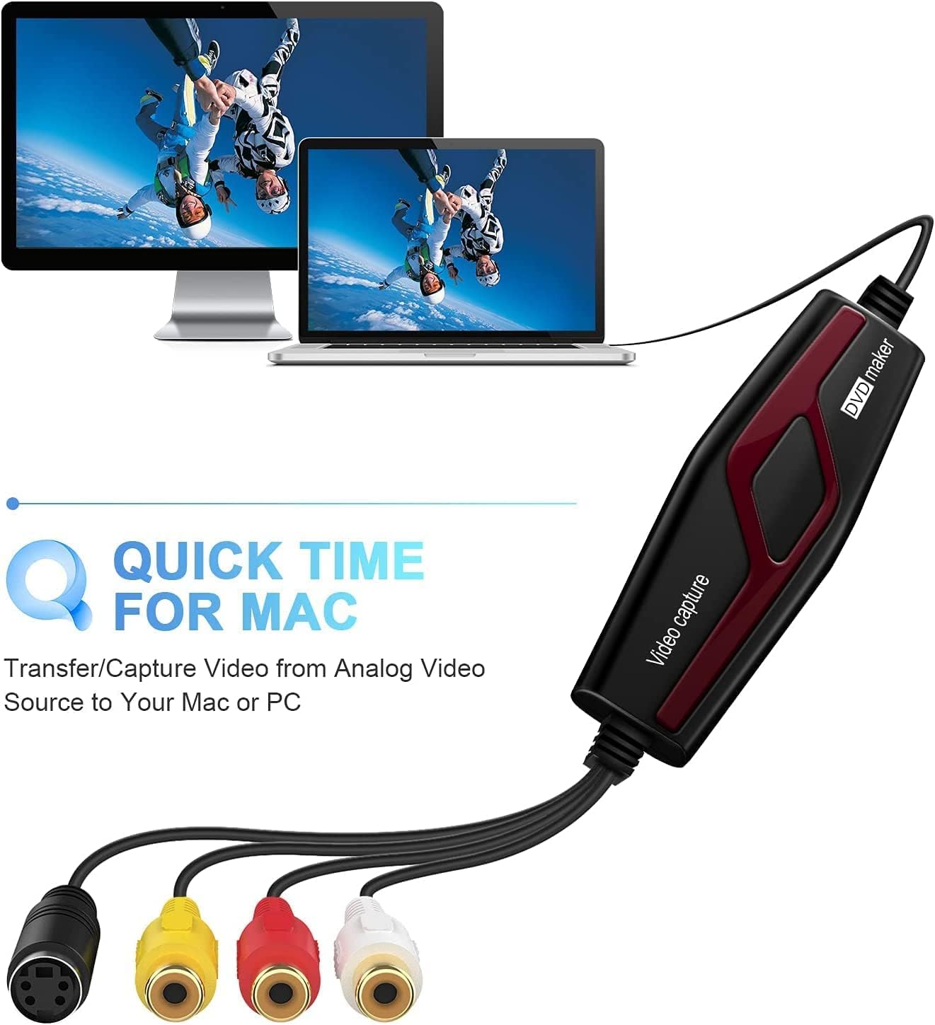 RCA To USB Capture Adapter RCA To S-Video USB Capture Adapter For PC ...